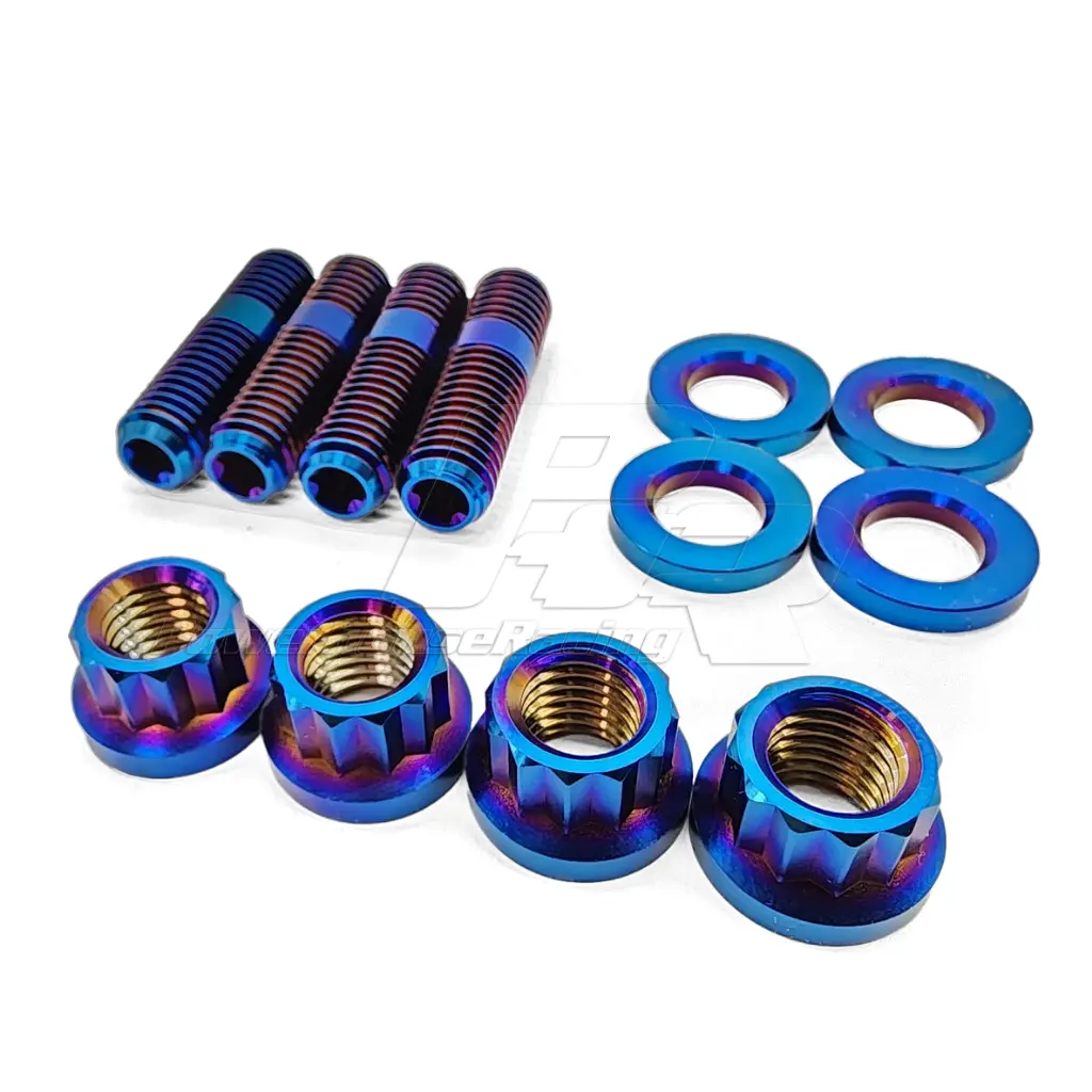PHR Titanium Manifold to Stud and Nut Kit (Set of 4)